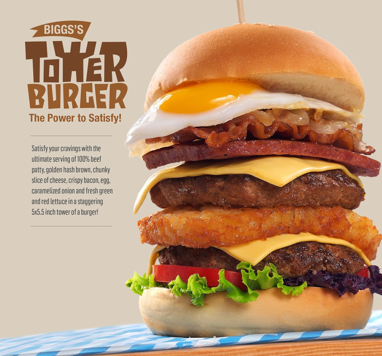 Bigg's Tower Burger ~ Naga City Deck