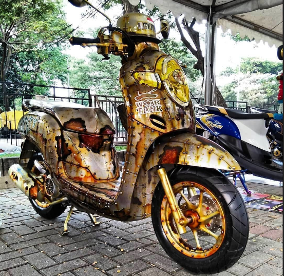 86 Foto Modifikasi Honda Scoopy Fi Retro Modern Terbaik