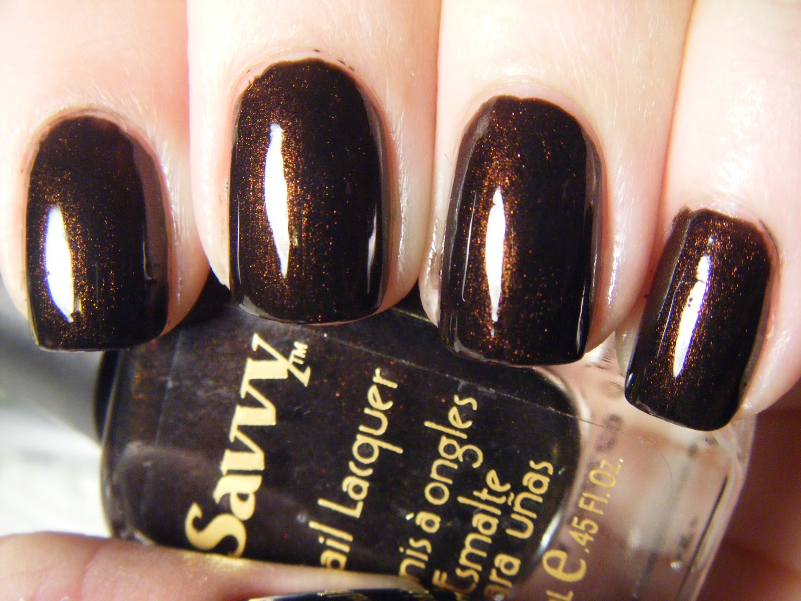 No Nekkid Nails: Savvy Chocolate & Finger Paints Twisted