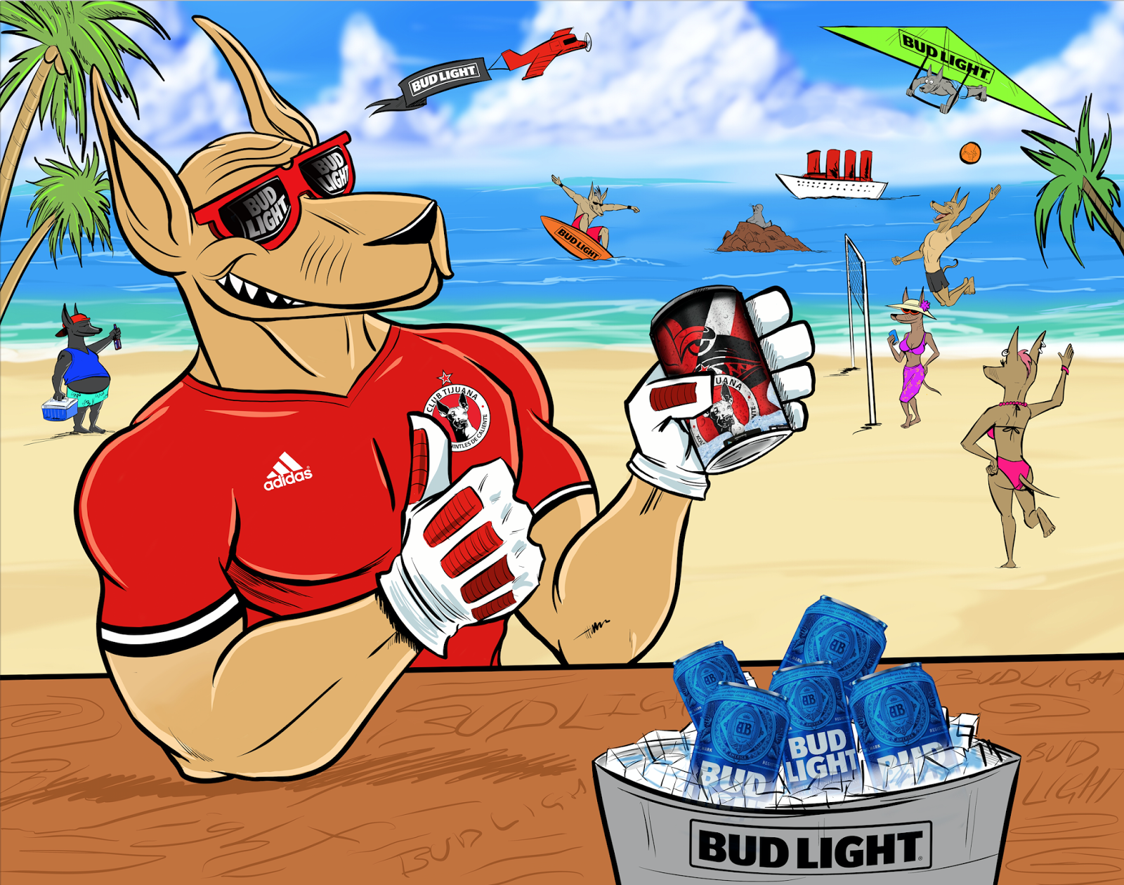 CLUB TIJUANA XOLOITZCUITNLES DE CALIENTE: XOLO MAYOR ILUSTRACION