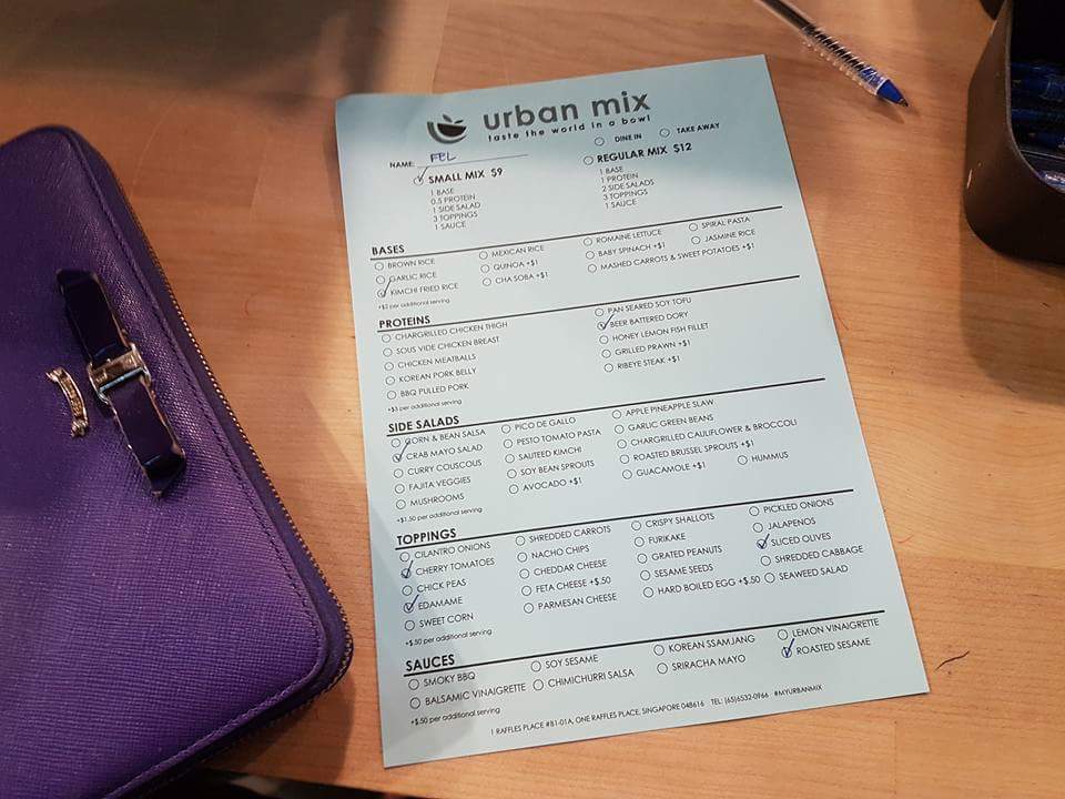 Singapore Food Log: Urban Mix, One Raffles Place | Wandering Fel