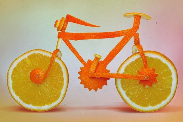 Bytes: Orange Peel Art