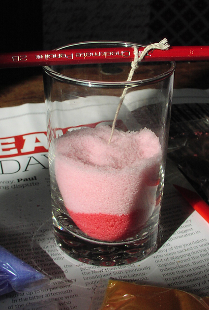 A bad witch's blog: Craft: Using Wax Sand for Candle Making and Magic
