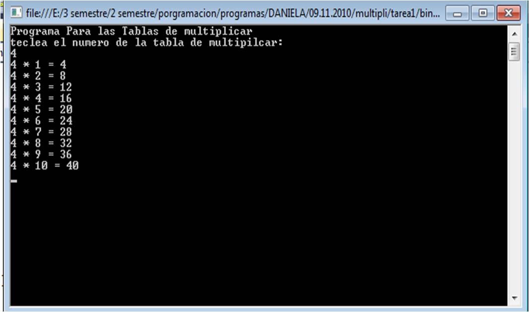 El Mundo del C#: Codigo en c# de las tablas de multilicar