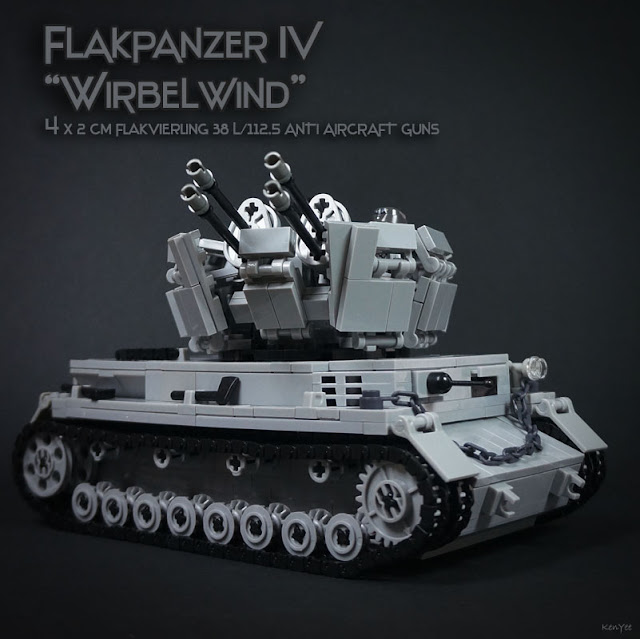 RED6: Construction Bricks MOC Flakpanzer IV "Wirbelwind"