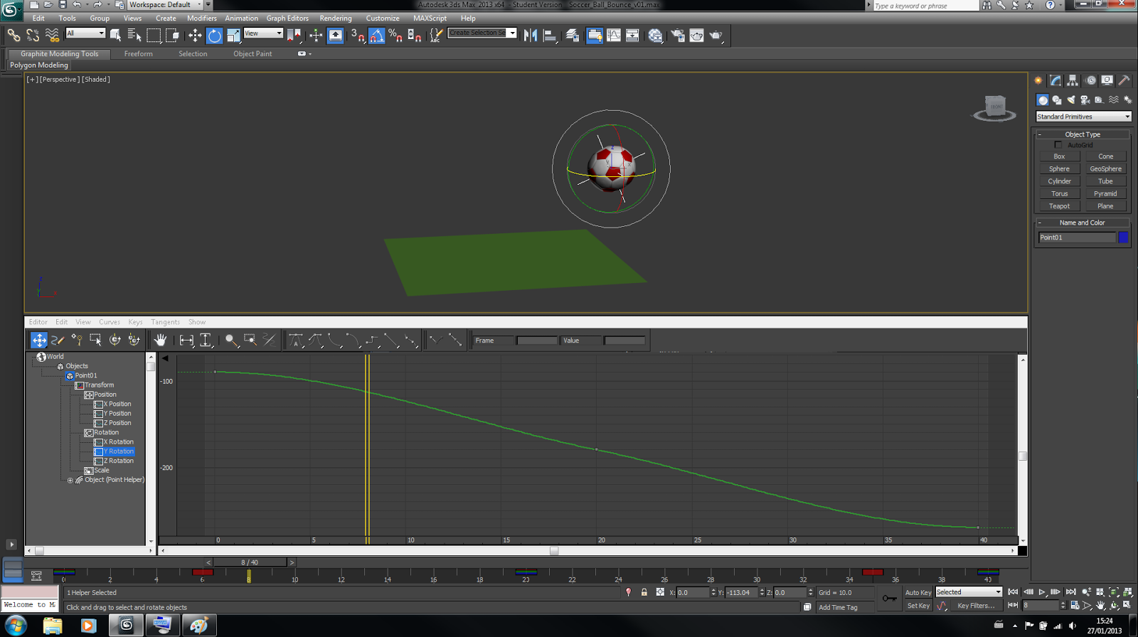 3D Animation For Games: Bouncing Football