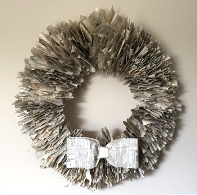 Sew Many Ways...: How to Make a Book Page Wreath...