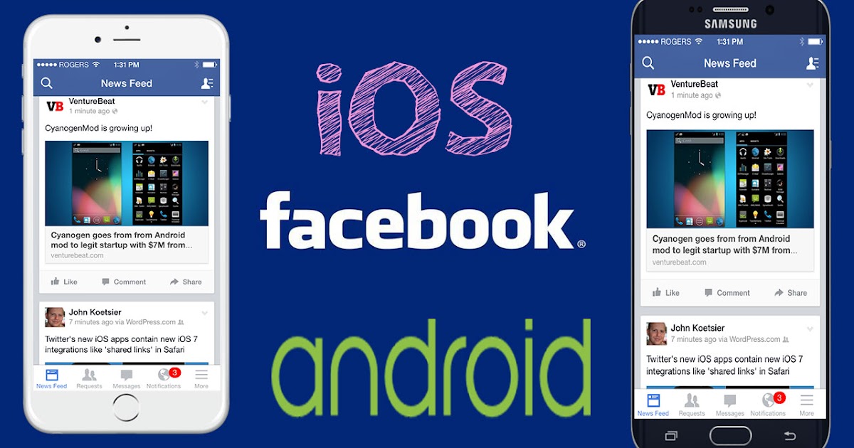 Facebook estilo iOS para android