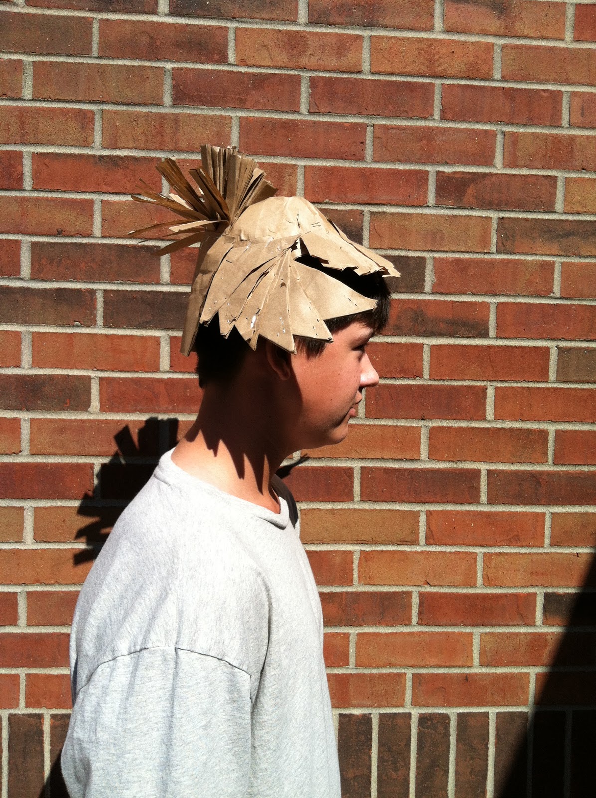 Adventures of Creativity.: Student Work: Paper Bag Hats