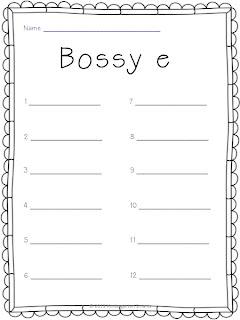 Bossy e (CVCe) Clip Art Puzzle - Kindergarten Smarts