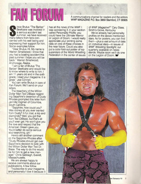 Bresslinz memories I: WWF Magazine, gennaio-febbraio 1991