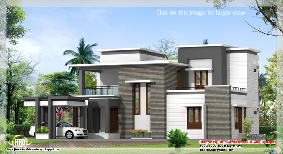 2000 Sq. feet contemporary villa plan and elevation | SWEET HOME WITH ...