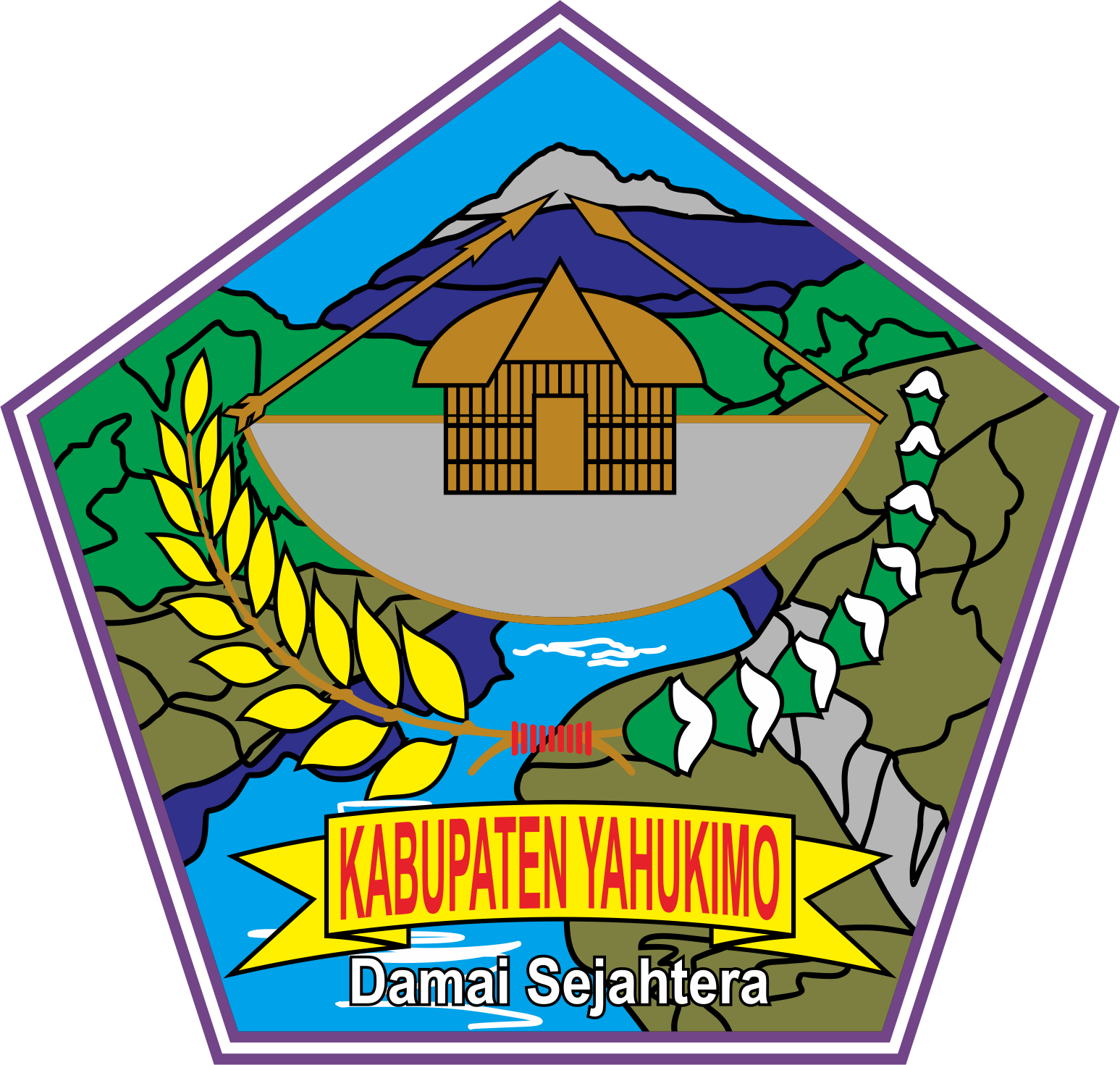 Vector Logo: Logo Kabupaten Yahukimo