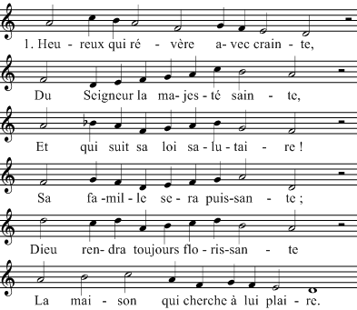 PSAUME 112 : Heureux qui révère avec crainte (1729) - Pensées 365
