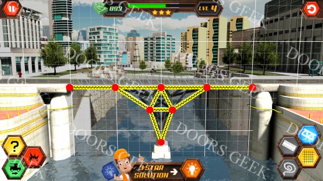 Bridge Construction Simulator [Medium] Level 4 ~ Doors Geek