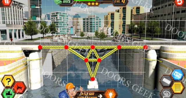 Bridge Construction Simulator [Medium] Level 4 ~ Doors Geek