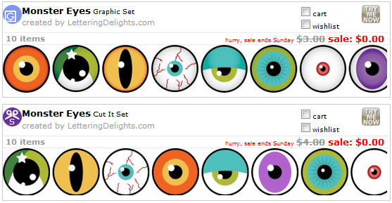 Under A Cherry Tree: Friday Freebies plus LD Monster Madness Dollar Sale!