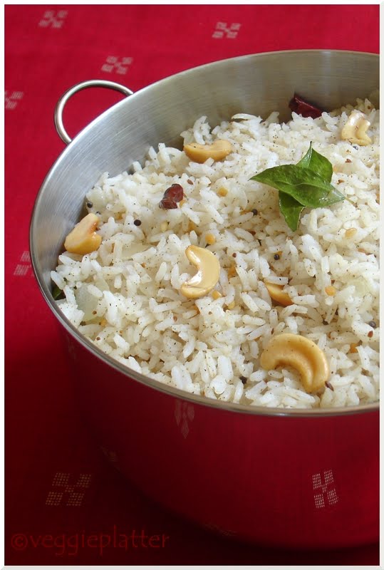 Veggie Platter: Black Pepper - Cashew Rice