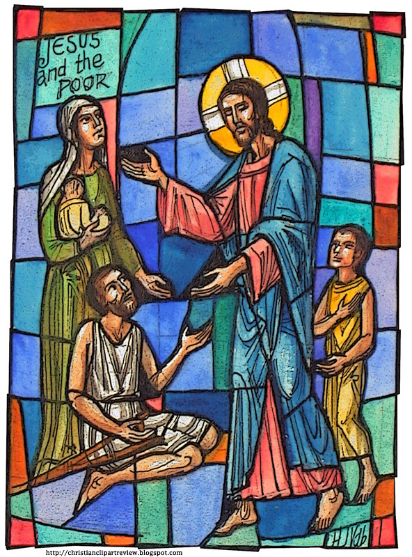 Jesus Helping The Poor Drawings