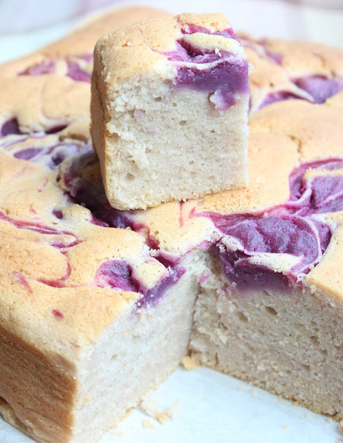 Honey Bee Sweets: Purple sweet potato butter cake