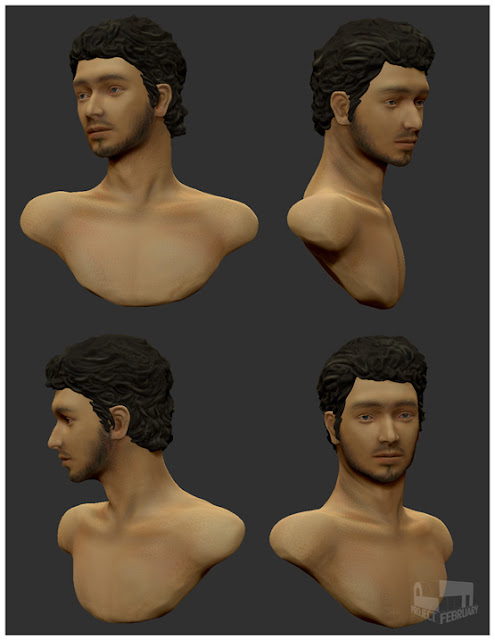 Project February: Male Bust Sculpture