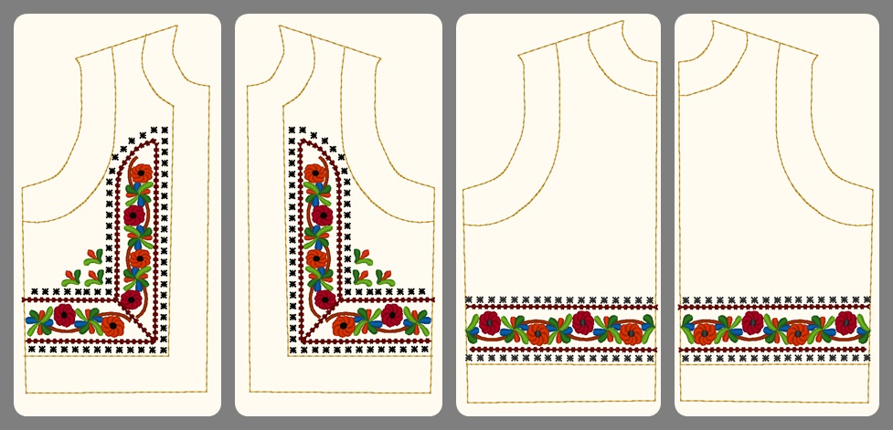 MODELE BRODERIE PENTRU COSTUMUL POPULAR ROMANESC
