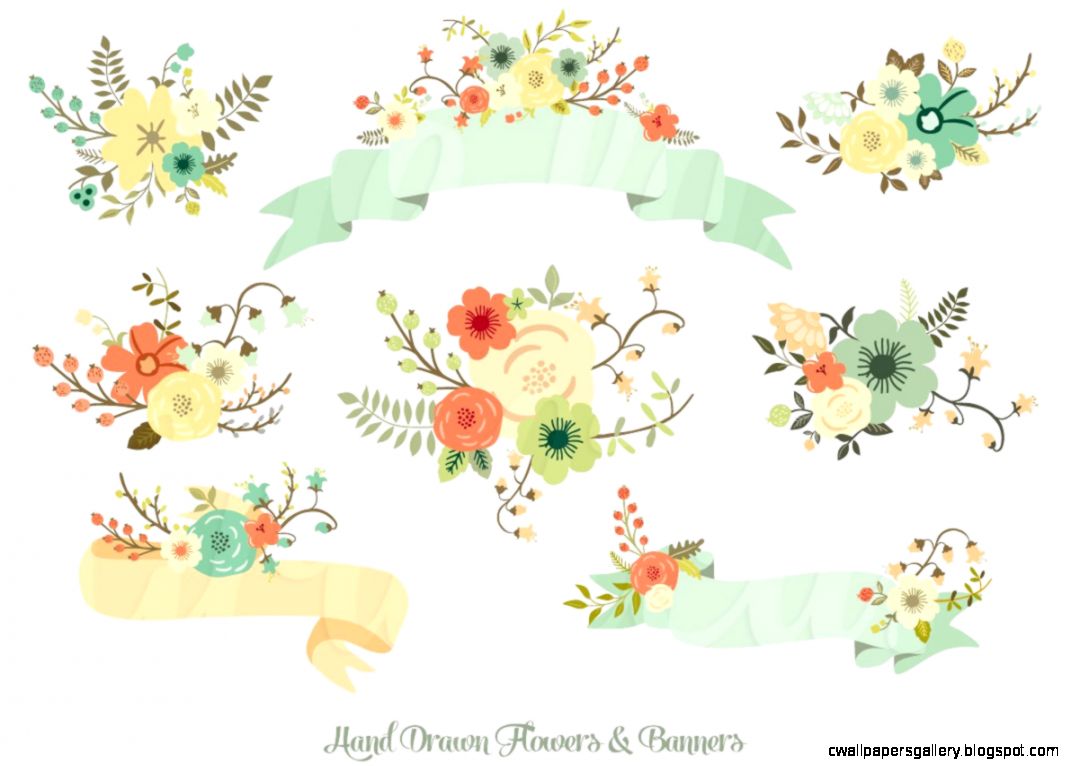 Flower Banner Clip Art | Wallpapers Gallery