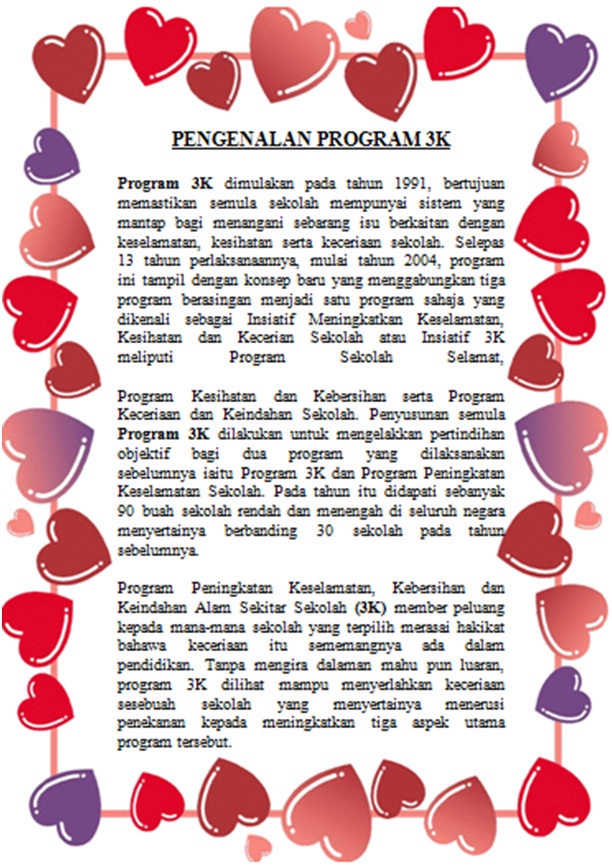 PROGRAM 3K: PENGENALAN PROGRAM 3K