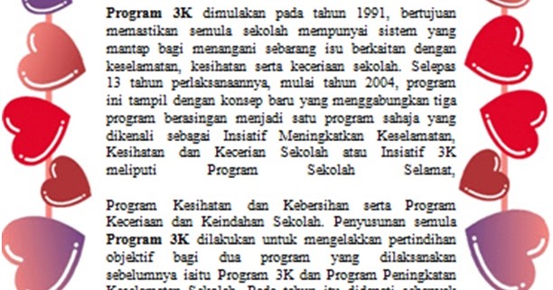 PROGRAM 3K: PENGENALAN PROGRAM 3K