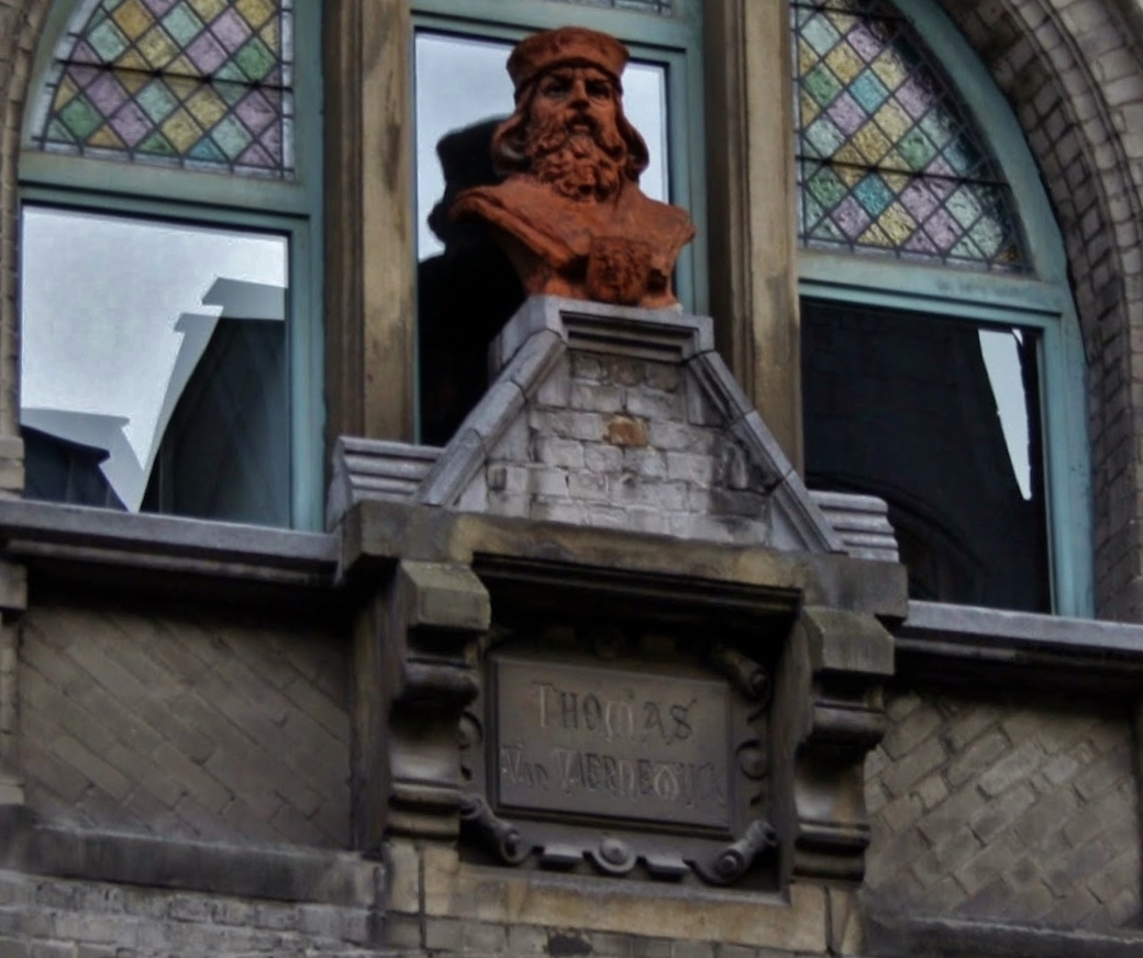 Viajar e descobrir: Bélgica - Gent - busto de Thomas Van Vaernewyck