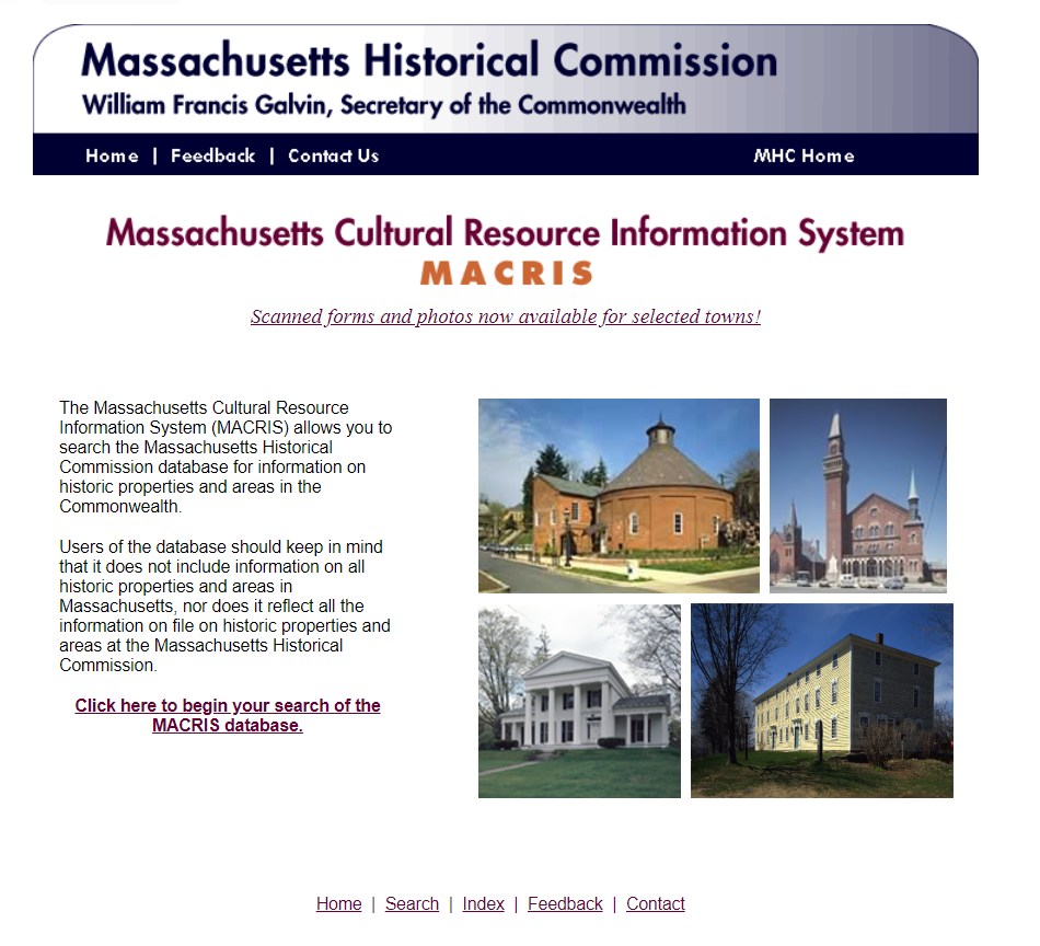 MACRIS Tutorial - Mass History Commons