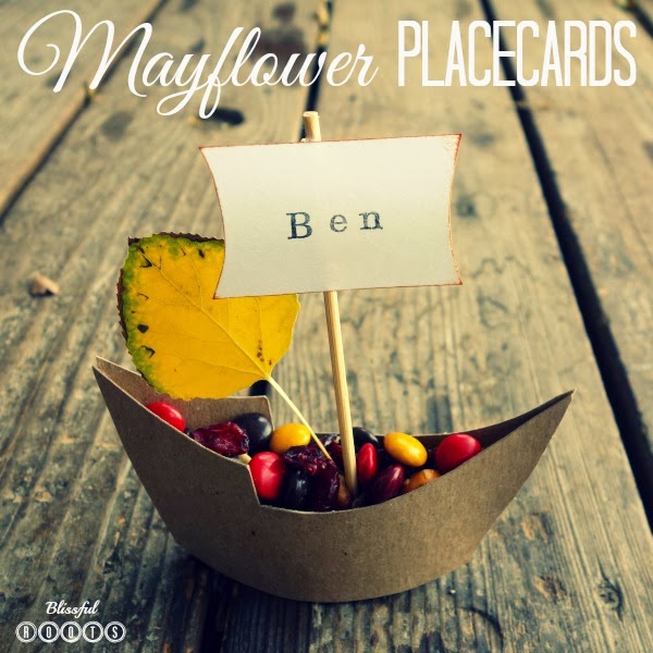 BLISSFUL ROOTS: DIY Mayflower Place Cards