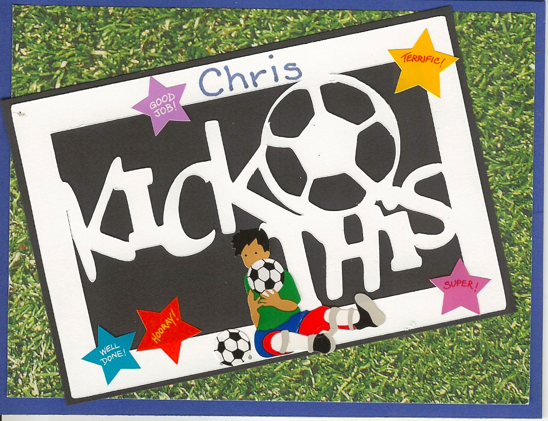 Take time to craft: Soccer card