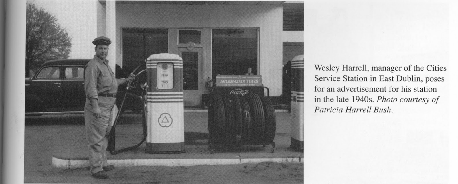IMAGES OF OUR PAST - CITIES SERVICE STATION - EAST DUBLIN, 1940S