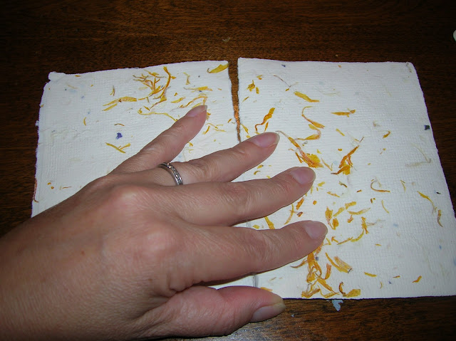 My Creative Mommy: Handbound Leather Wrapped Journal With Summer Gold ...