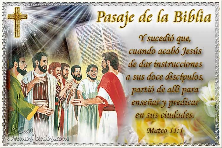 Vidas Santas: Santo Evangelio según san Mateo 11:1
