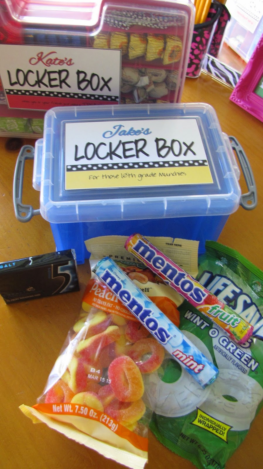 CHOCOLATES FOR BREAKFAST and other Sweet Somethings: School Locker Boxes