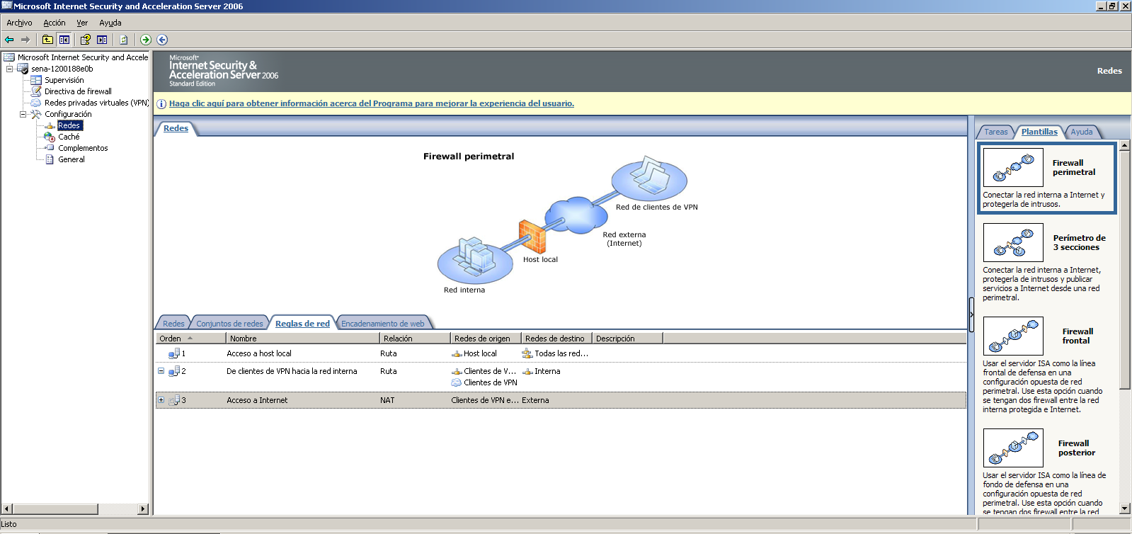.: CREACION E INSTALACION DE ISA SERVER PARA CREAR UN FIREWALL