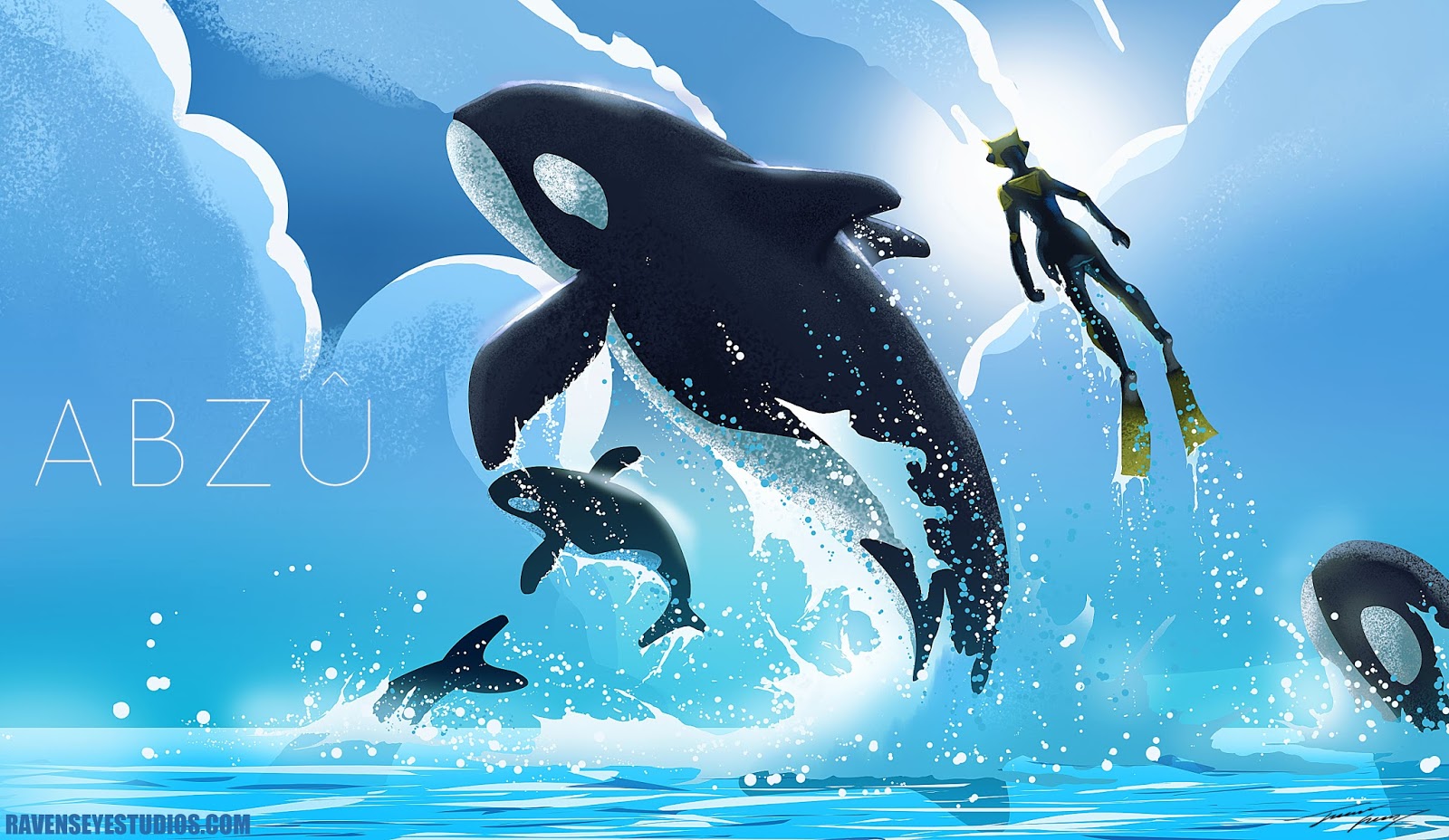 Concept Art and Design of Travis Lacey - Ravenseye Studios: ABZU - FAN ART