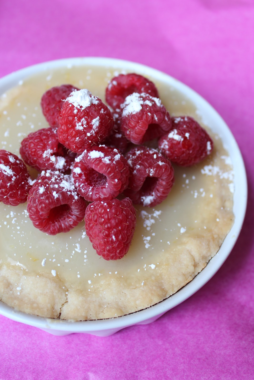 Meet The Shannons: Raspberry Lemonade Tart with a Rosewater & Coconut Crust