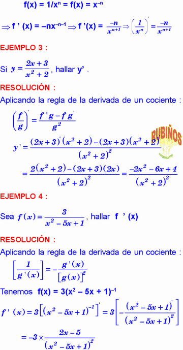 CÁLCULO DE DERIVADAS EJERCICIOS RESUELTOS PDF