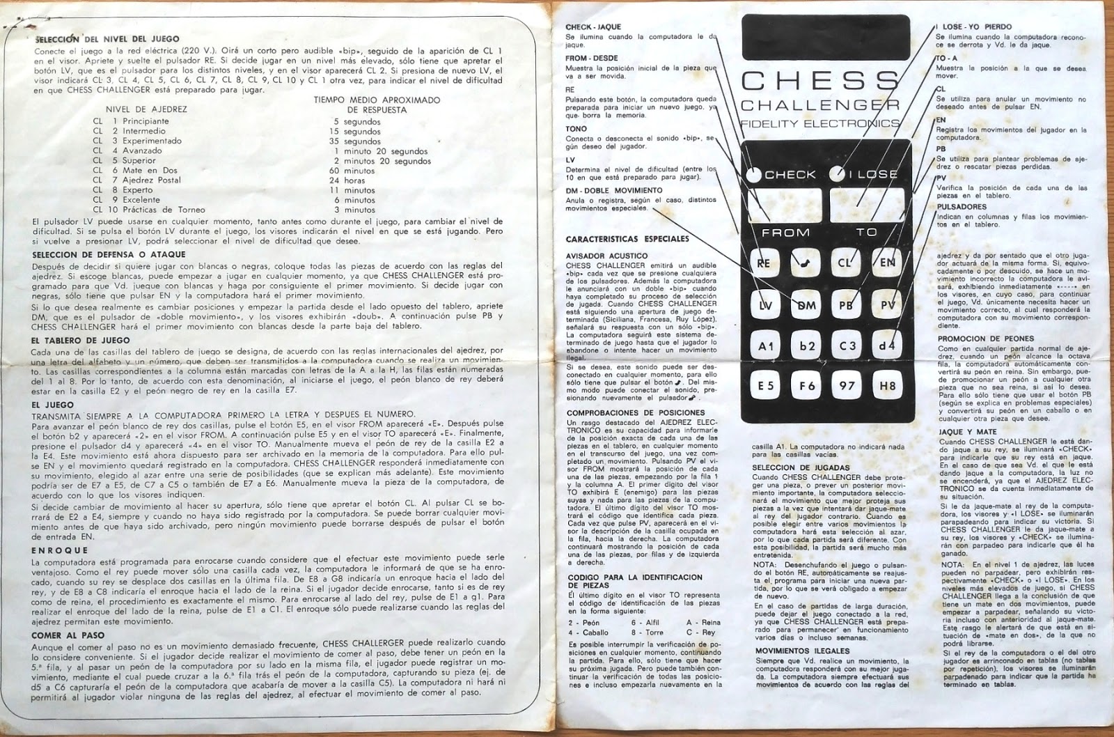 Retro Ordenadores Orty: Fidelity Chess Challenger 10 (CCX-10A) (1978)