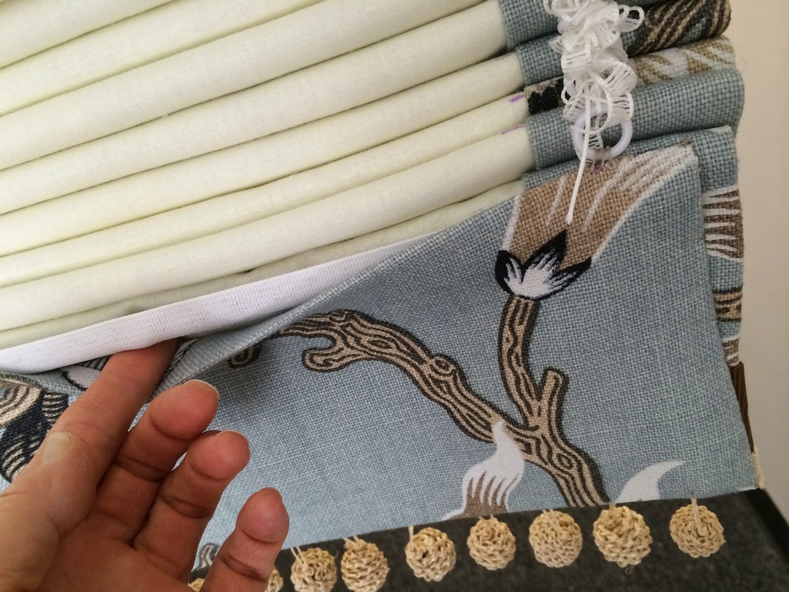 Leatherwood Design Co: My new method for shade bottom hems