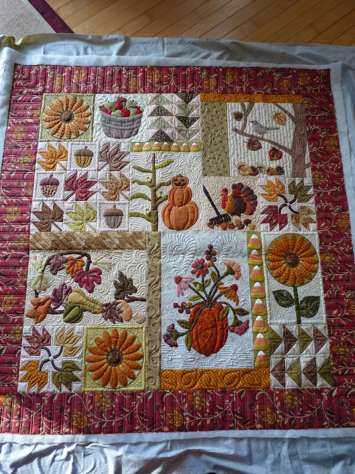 Autumn Patchwork on Pinterest | Fall Quilts, Halloween Quilts and Patchwork