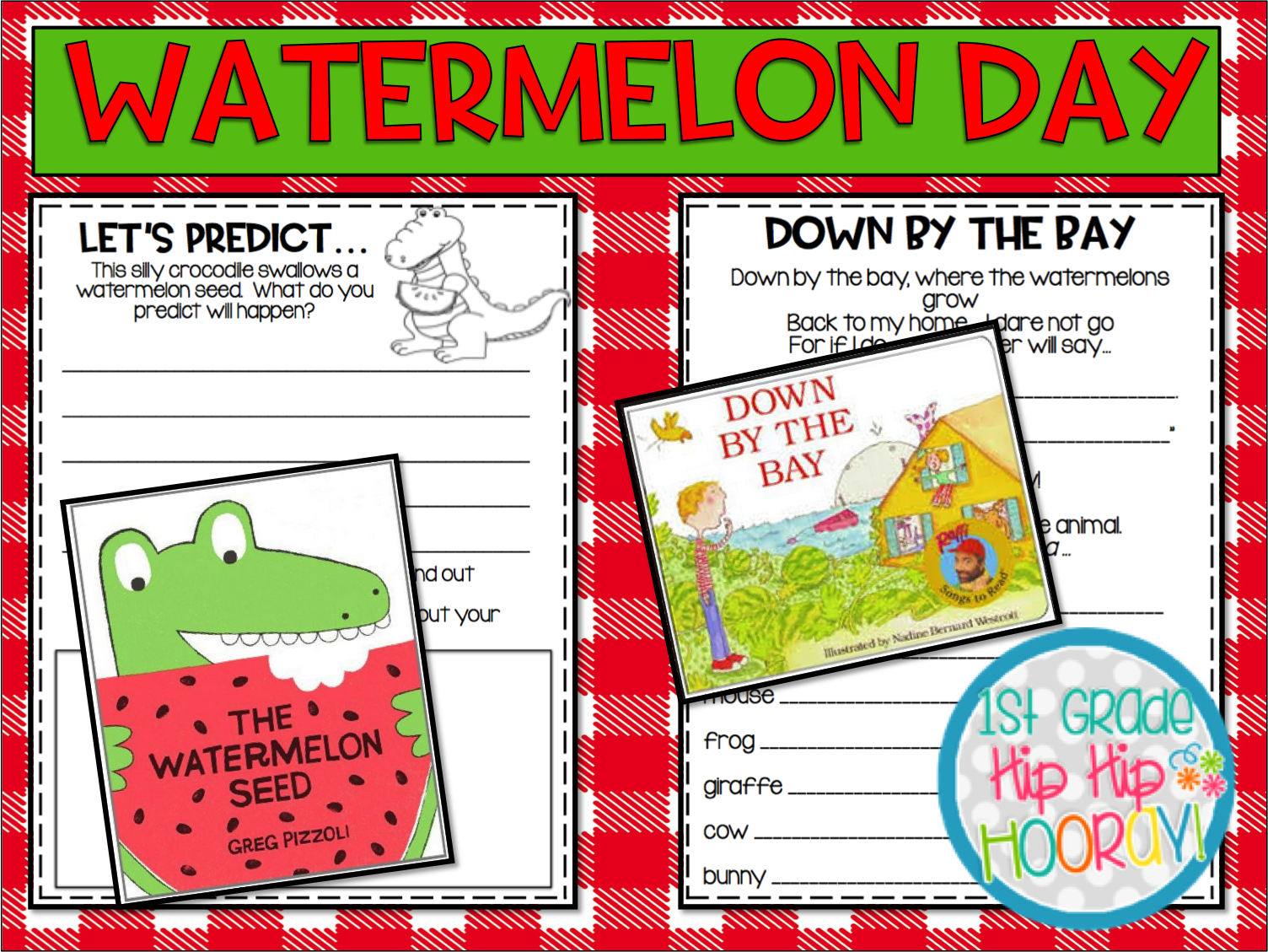 1st Grade Hip Hip Hooray!: Watermelon Day...Perfect for End of the Year ...