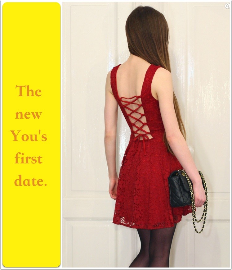 Hard TG Captions: Your first date as a sissy TG Caption