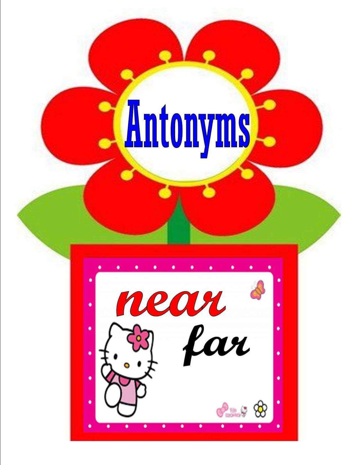 Teacher Fun Files: Antonym Flashcards 2