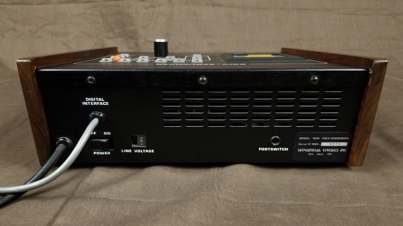 MATRIXSYNTH: Sequential Circuits Poly Sequencer Model 1005 for Prophet 5 Synthesizer SN 0079