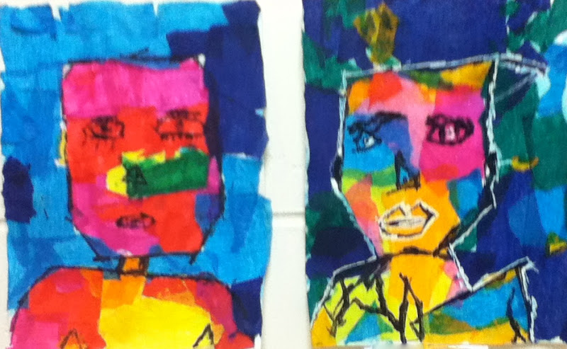 Ms.M's Blog: Student Art Feature: Tissue Paper Portraits