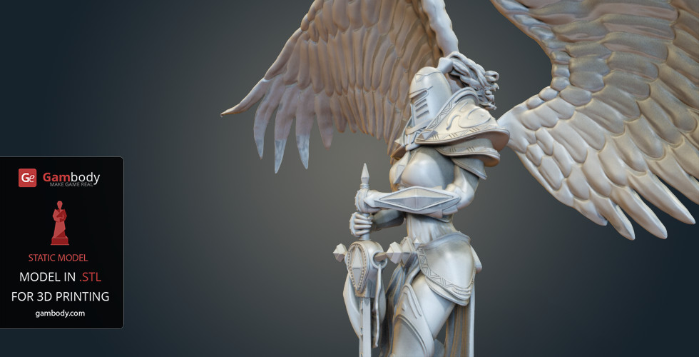 League of Legends - Kayle the Judicator 3D Model STL | Static Model ...